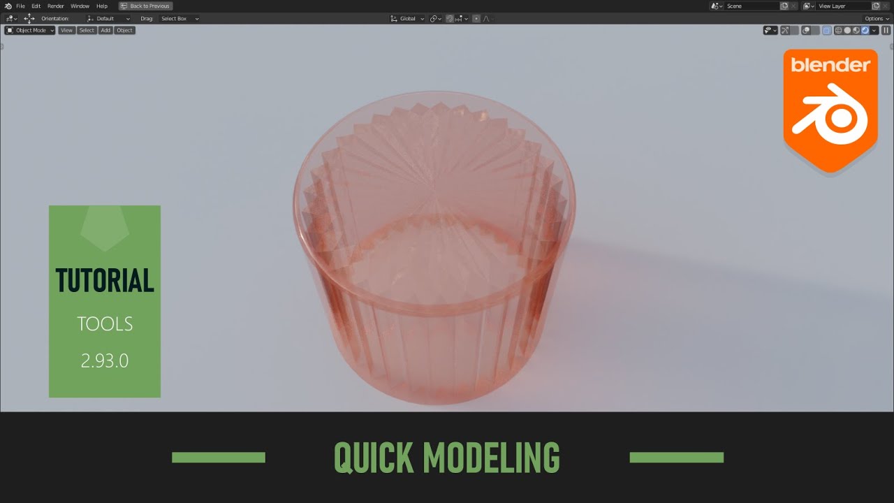 Blender Tutorial: QUICK MODELING USING INTERESTING TOOLS - YouTube