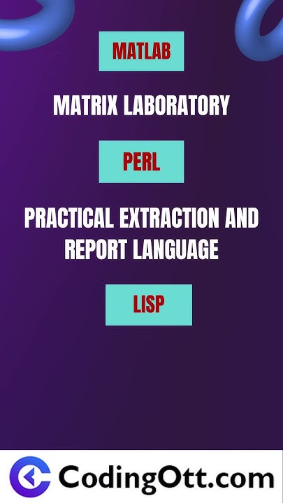 Programming Languages Full Forms : HTML, CSS, LISP, COBOL, MATLAB - YouTube