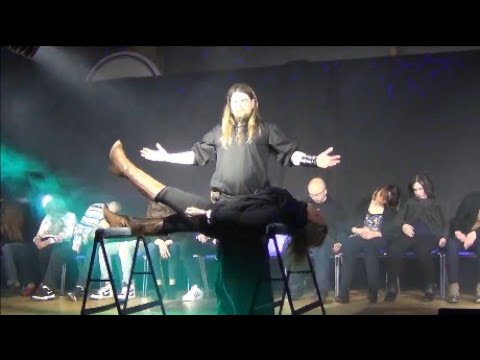 Hypnosis Catalepsy on Beautiful Lady in Stage Hypnosis Show  (No Audio)    [1080p]