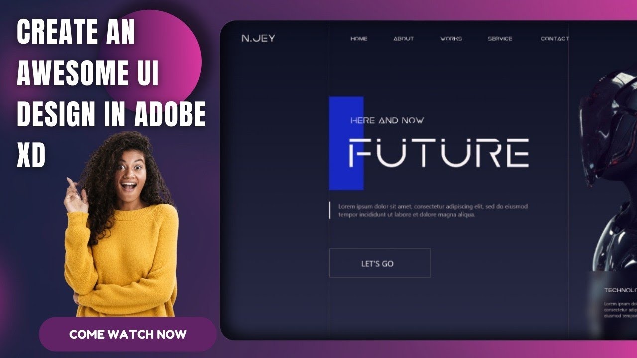 ROBERT AI- UI Design | Adobe XD - 1 | @miraclec0ding| Landing Page | UI ...