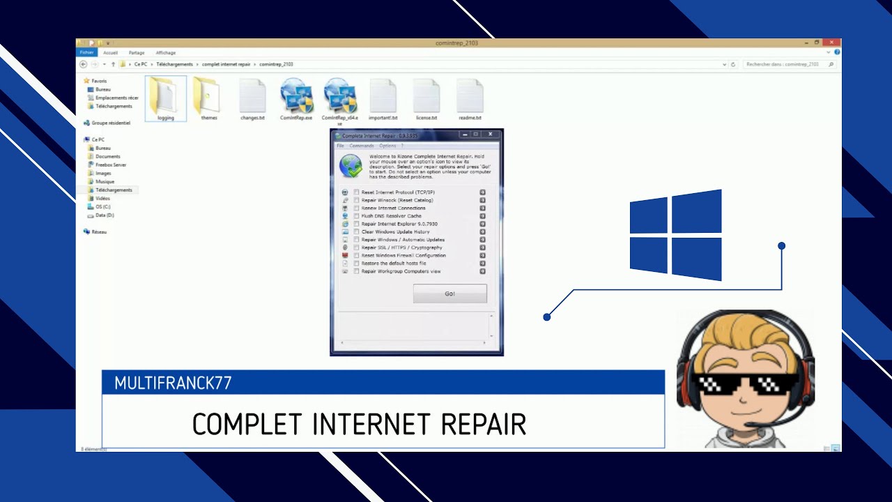 TUTO COMPLET INTERNET REPAIR REPARER LES CONNEXIONS INTERNE WINDOWS .💻🤔 ...