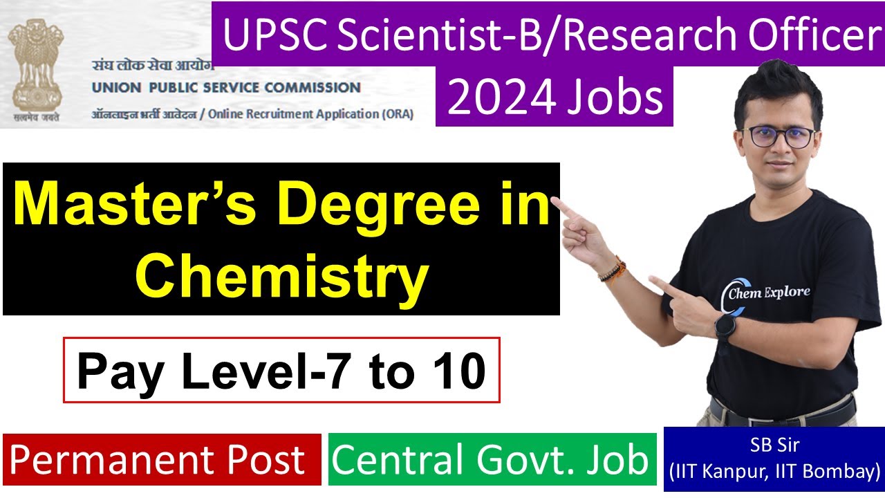 Various UPSC Scientist-B | Assistant Chemist | Research Officer | UPSC ...