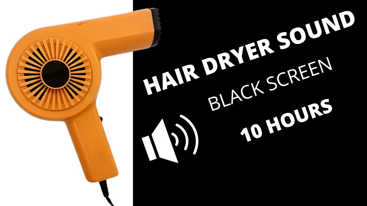 The sound of an old hair dryer to help you fall asleep | 10 hours black ...