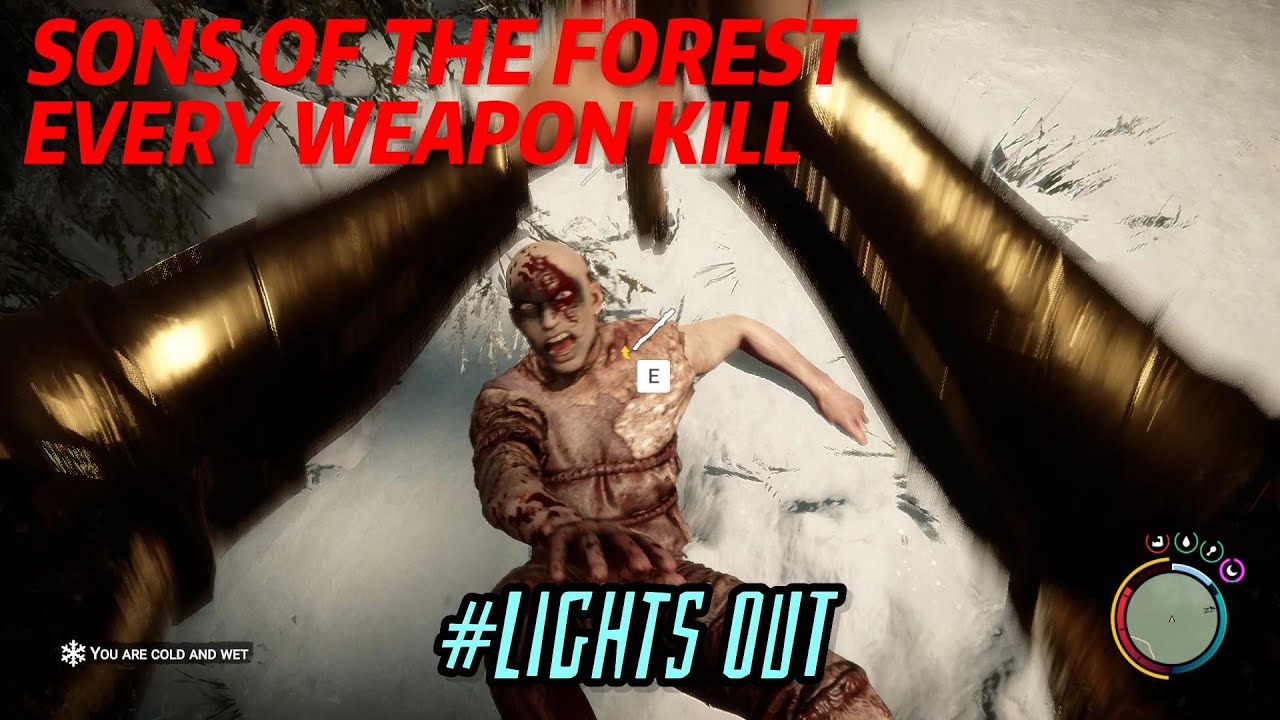 Sons Of the Forest | Every Weapon Kill Compilation - YouTube