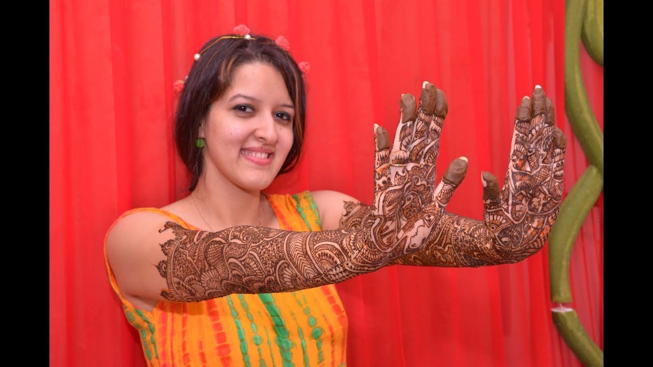 Beautiful Mehndi Ceremony - Silky Sakun - YouTube