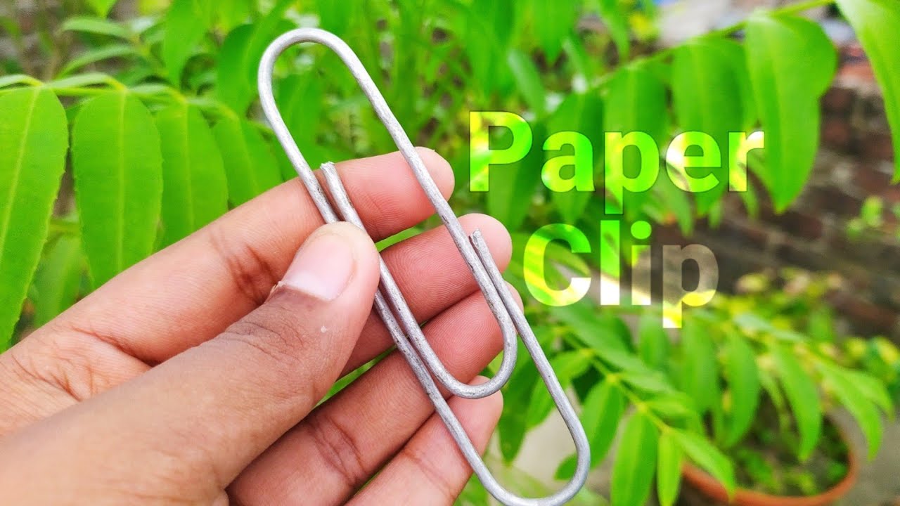 How to make a big paper clip | paper clip from metel wire - YouTube