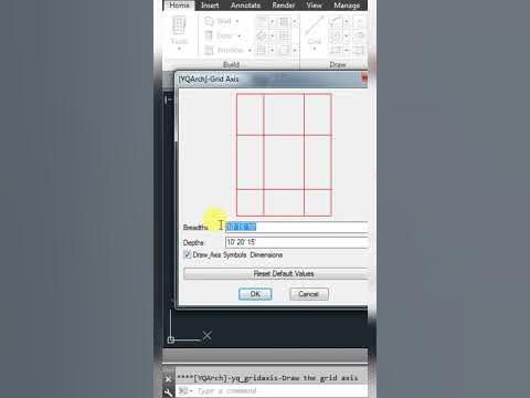 How to Draw the Automatic Grid Lines in AutoCAD - YouTube