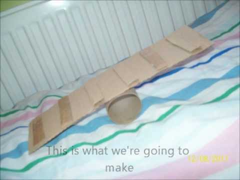 How to make a cardboard ladder - YouTube