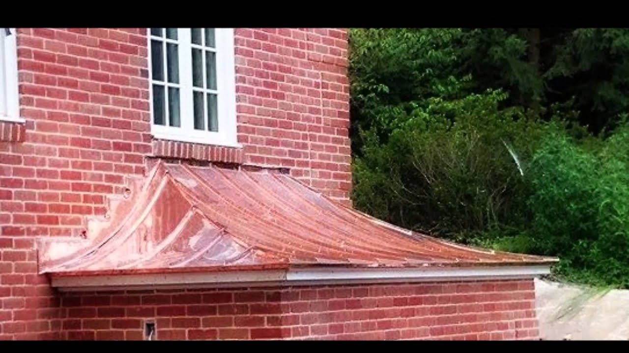 standing seam copper radius bay window - YouTube