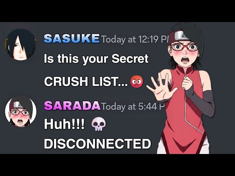 If Sasuke got Sarada Crush List | Naruto discord server