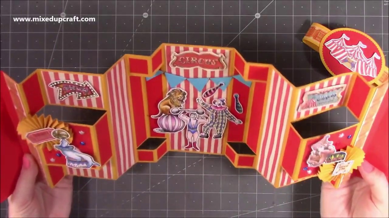 Large Multi-Fold Card using Craft Consortium Circus collection by Sam ...