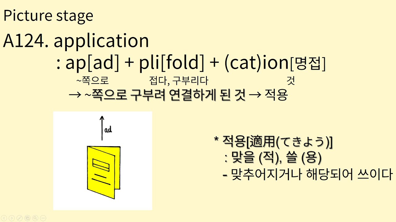 EH#96 A124 application 그림으로 배우는 영어 어원 - YouTube