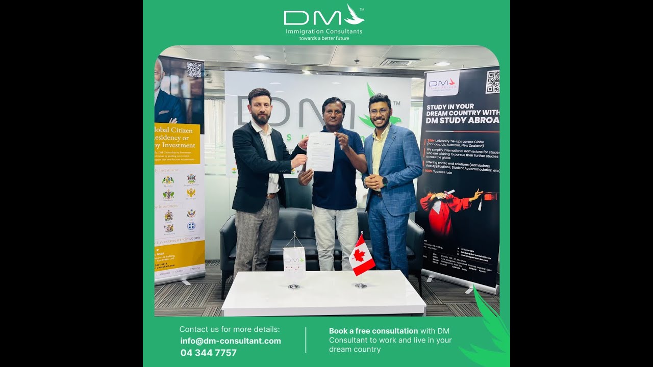 DM Consultant Success story Visit Visa Canada - YouTube