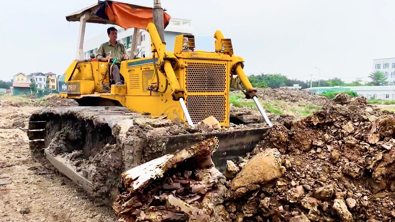 Extreme Dangerous Bulldozer Operator Skill | Heavy Equipment Machines ...