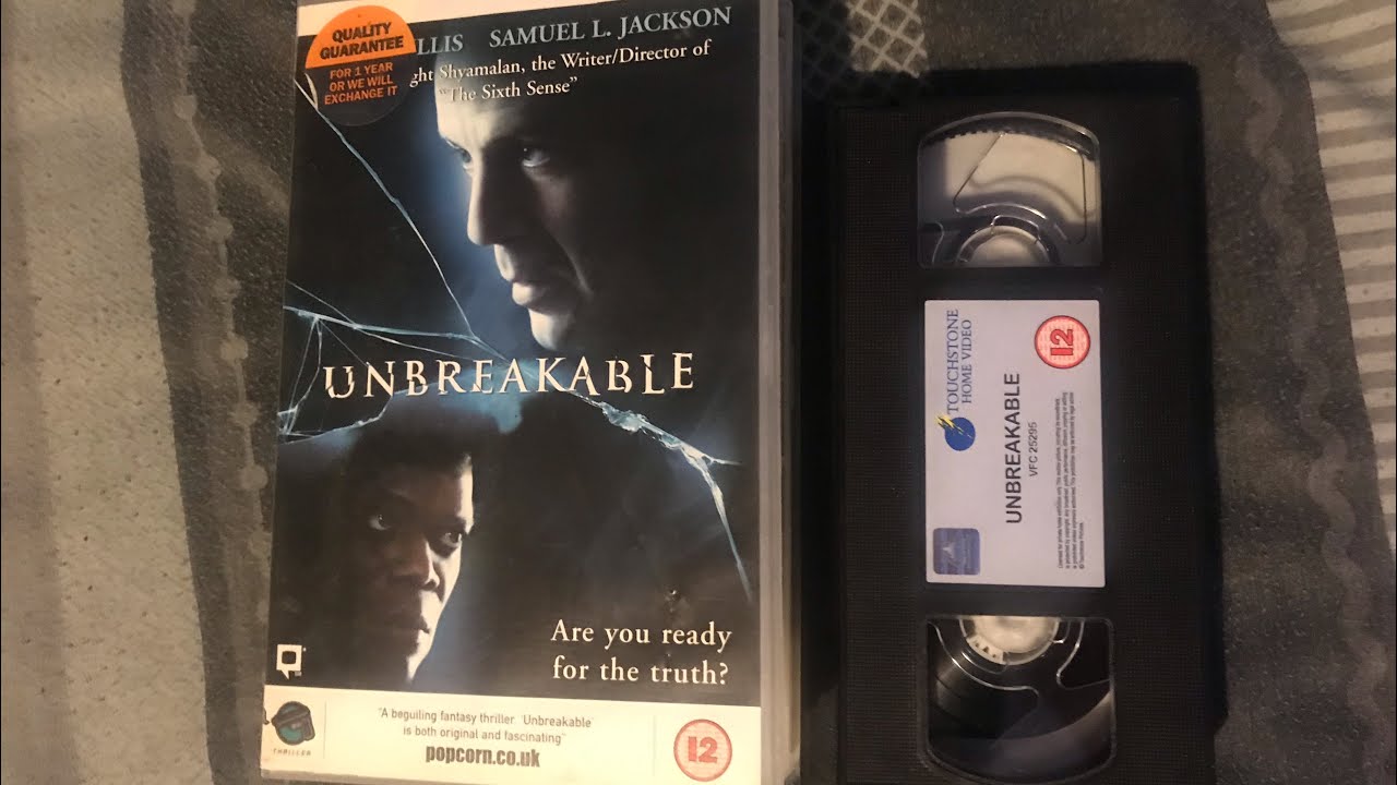 UK Rental VHS Trailer reel Unbreakable Touchstone Home Video - YouTube