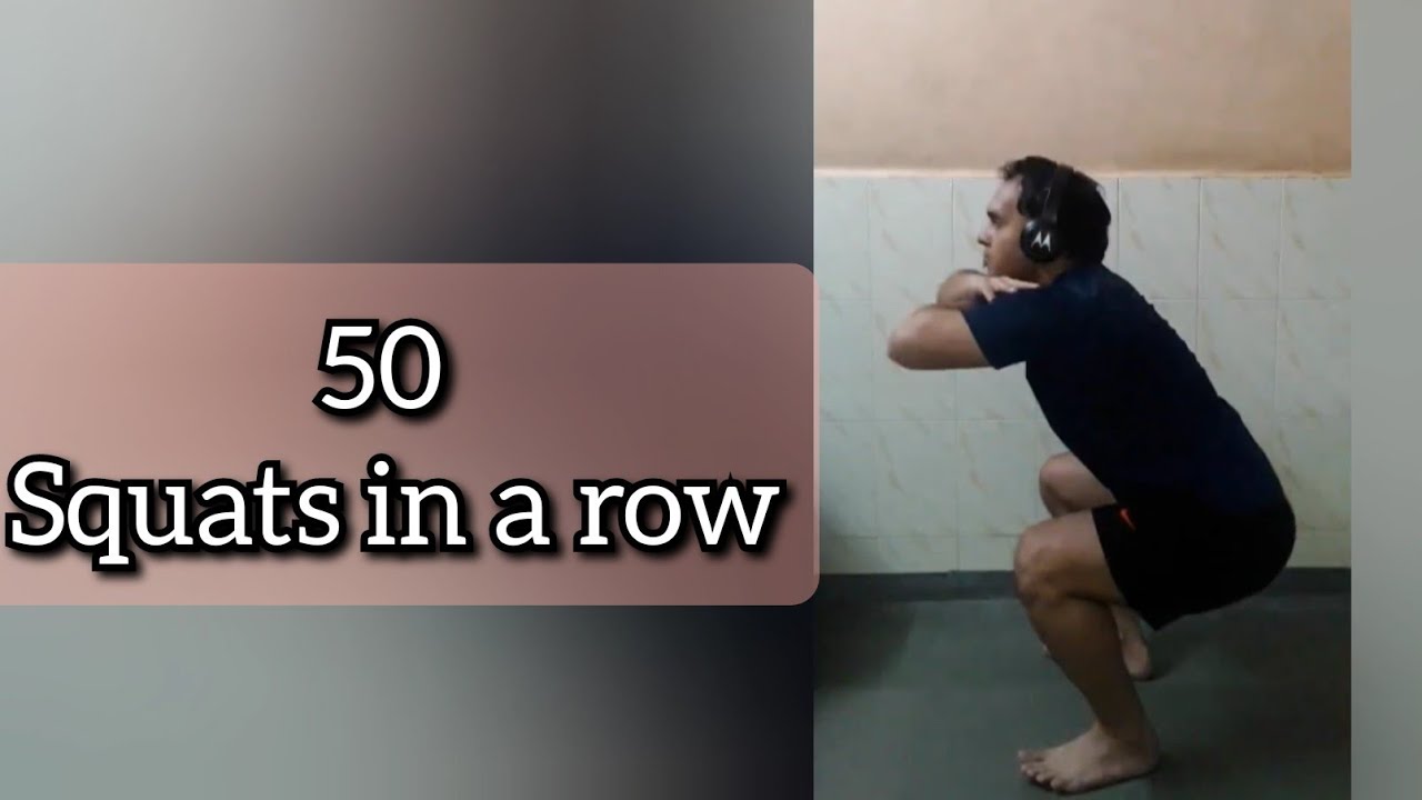 50 Squats in a row | Squat | Leg Workout | Fitness | @FFSPrashikshan ...