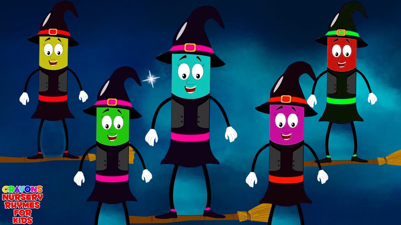 Five Wicked Witches & More Fun Halloween Rhymes for Toddlers - YouTube
