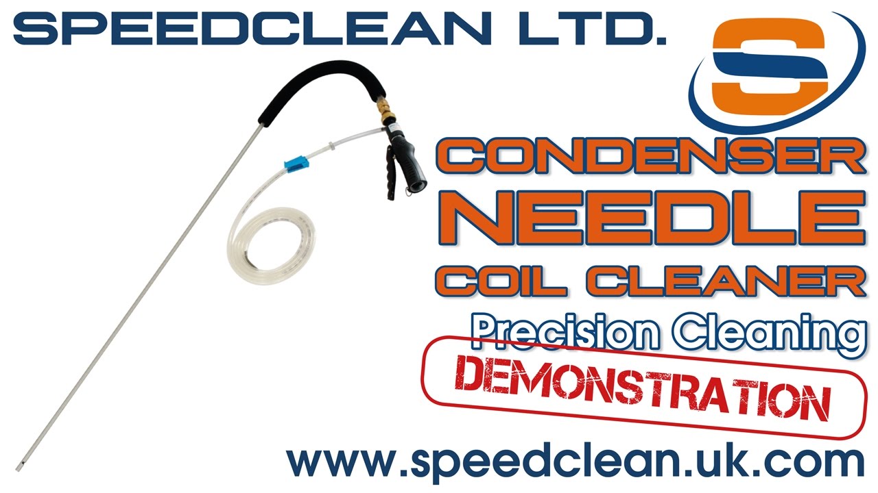 SpeedClean CondenserNeedle Cleans Coils Fast Demonstration - YouTube