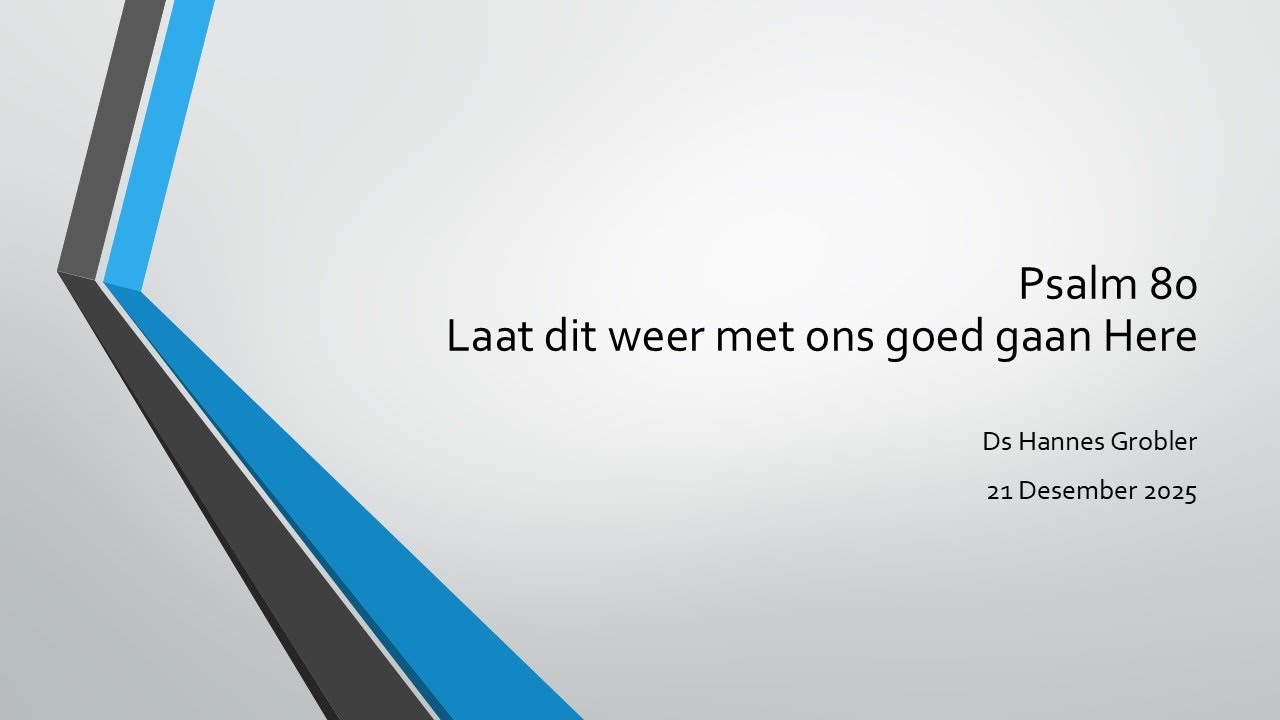 Laat dit weer met ons goed gaan Here - YouTube