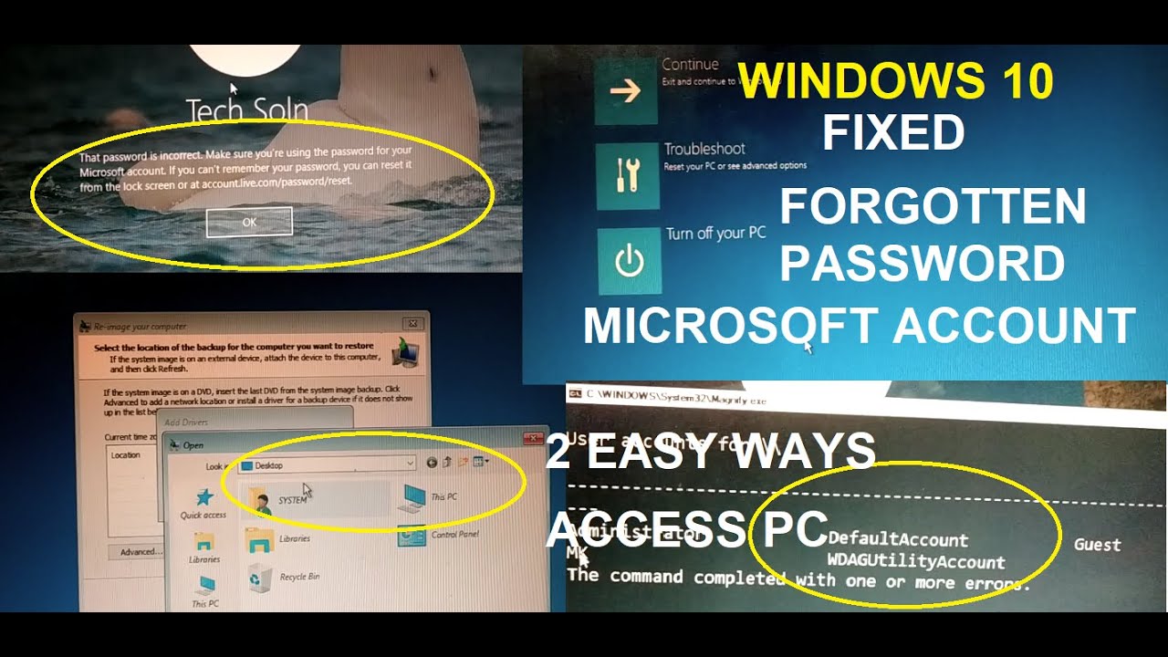 how to fix windows 11 and 10 Microsoft Administrator User Account ...