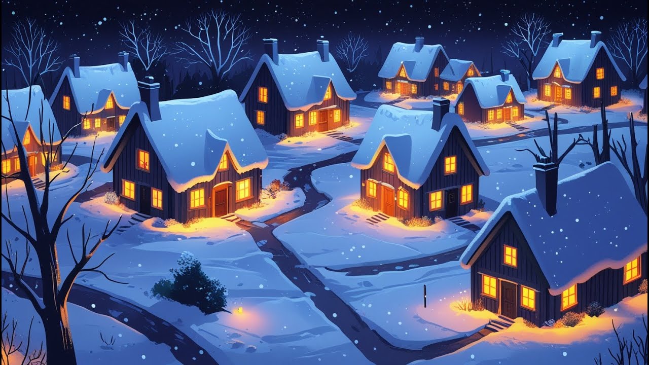 Cold Nights, Falling Snow, and Faint Oldies in the Air - YouTube