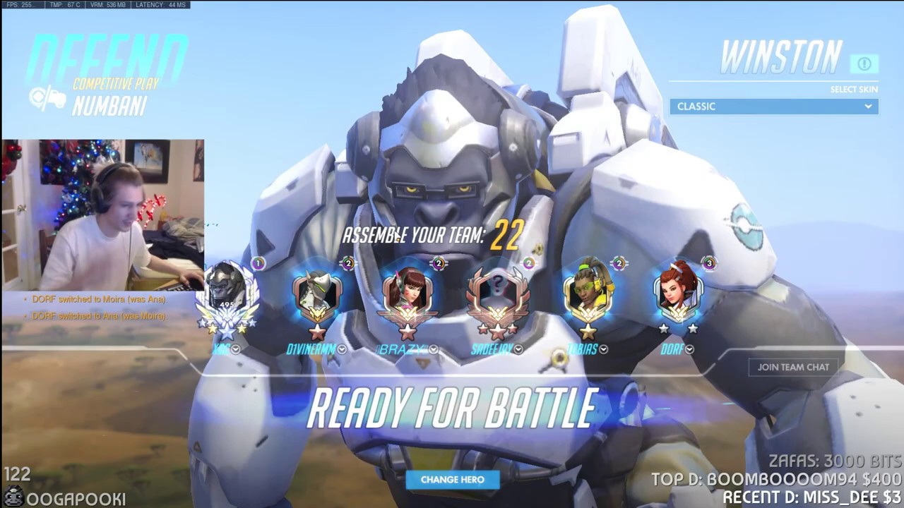 xQc Goes Full Juice Mode on 1st Game Back on OW! - YouTube