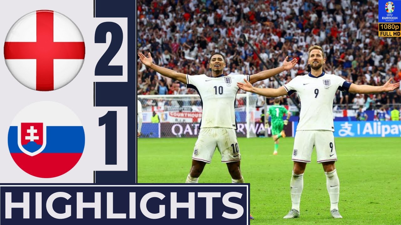 ⚪ENGLAND vs SLOVAKIA 2-1 (AET) | ALL GOALS & INSANE Extended Highlights ...
