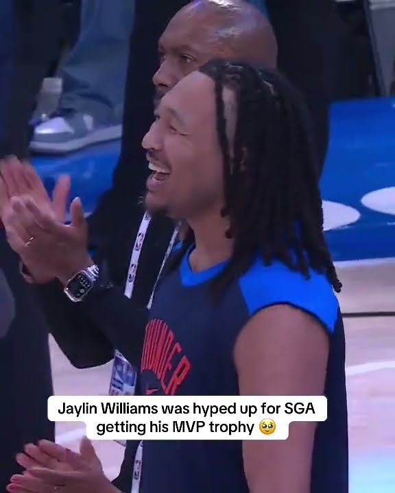 Jaylin Williams was hyped for SGA 🏆 - YouTube