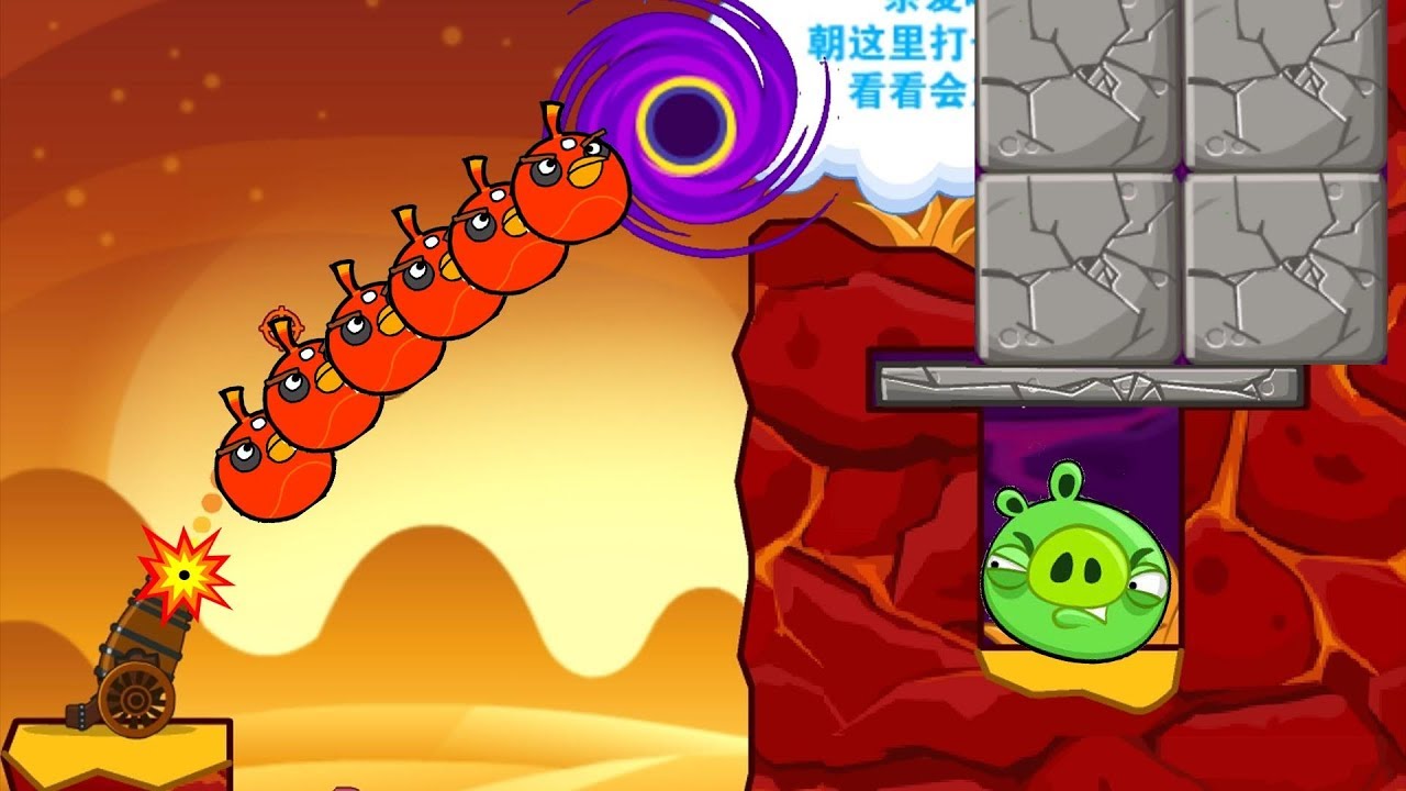 Angry Birds Cannon Collection 3 - WALKTHROUGH BREAK STONE TO HIT ...