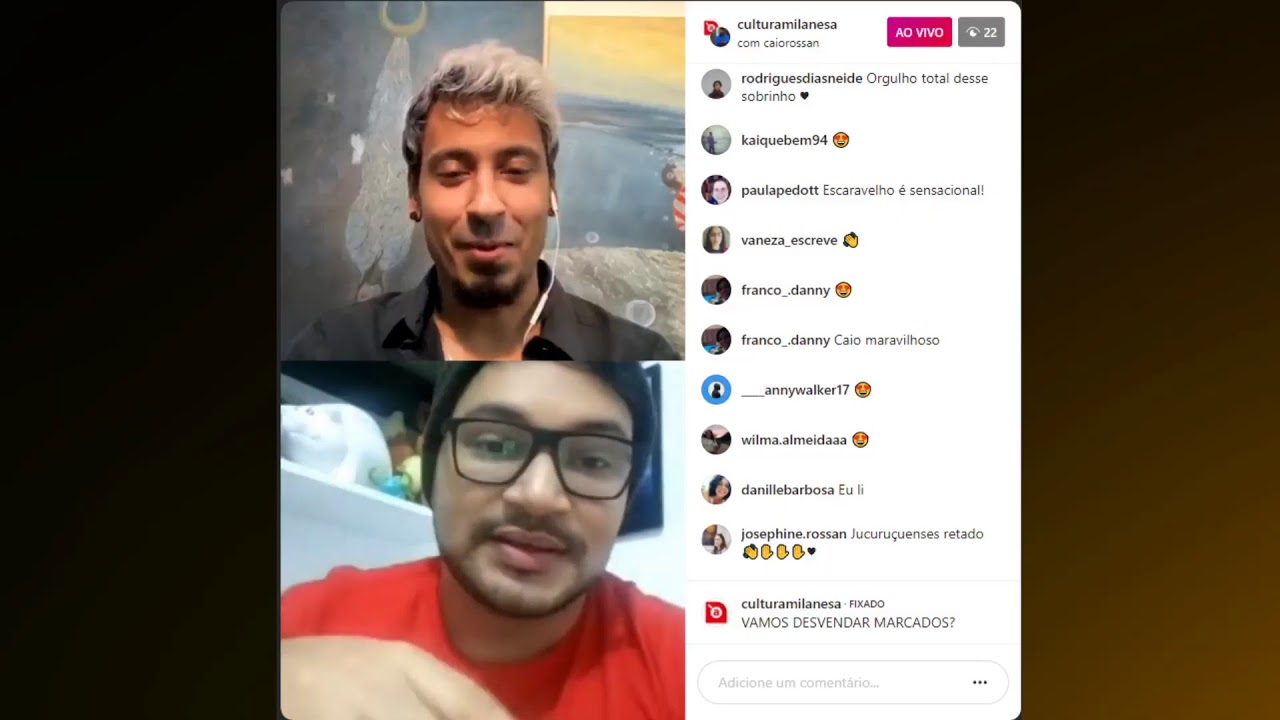 LIVE#33 - VAMOS DESVENDAR "MARCADOS" COM CAIO ROSSAN - YouTube