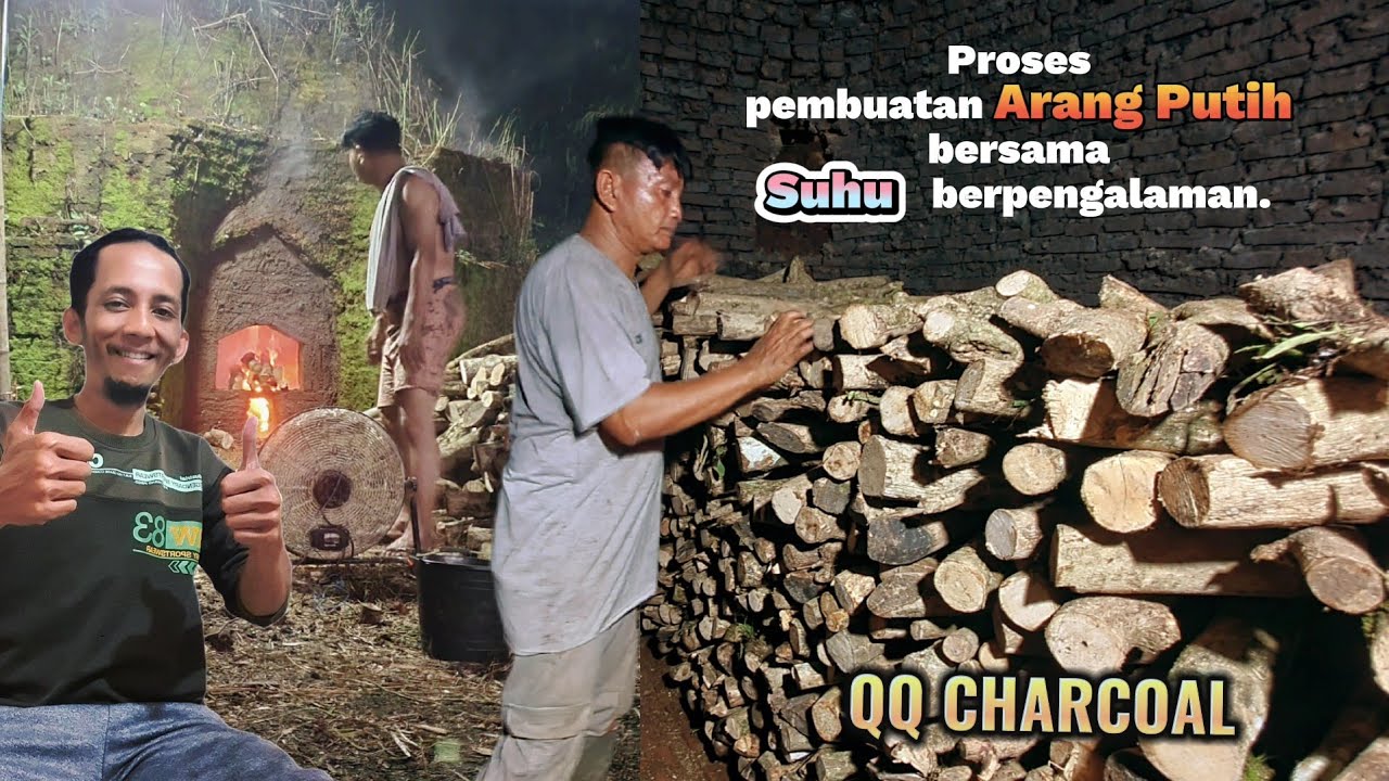 Proses pembuatan arang Putih binchotan | review QQ CHARCOAL - YouTube