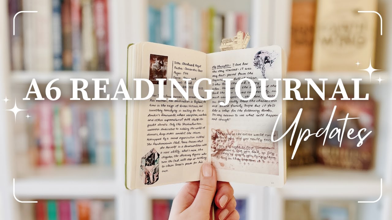 LET'S UPDATE MY A6 READING JOURNAL + bookish haul - YouTube