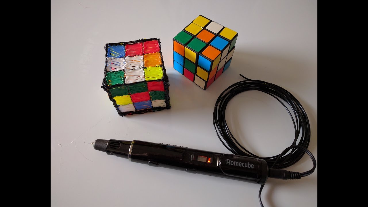 Rubik's Cube l 3D pen - YouTube