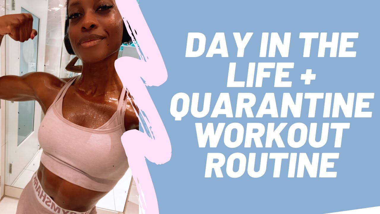 Quarantine Workout Routine | spend the day with me - YouTube