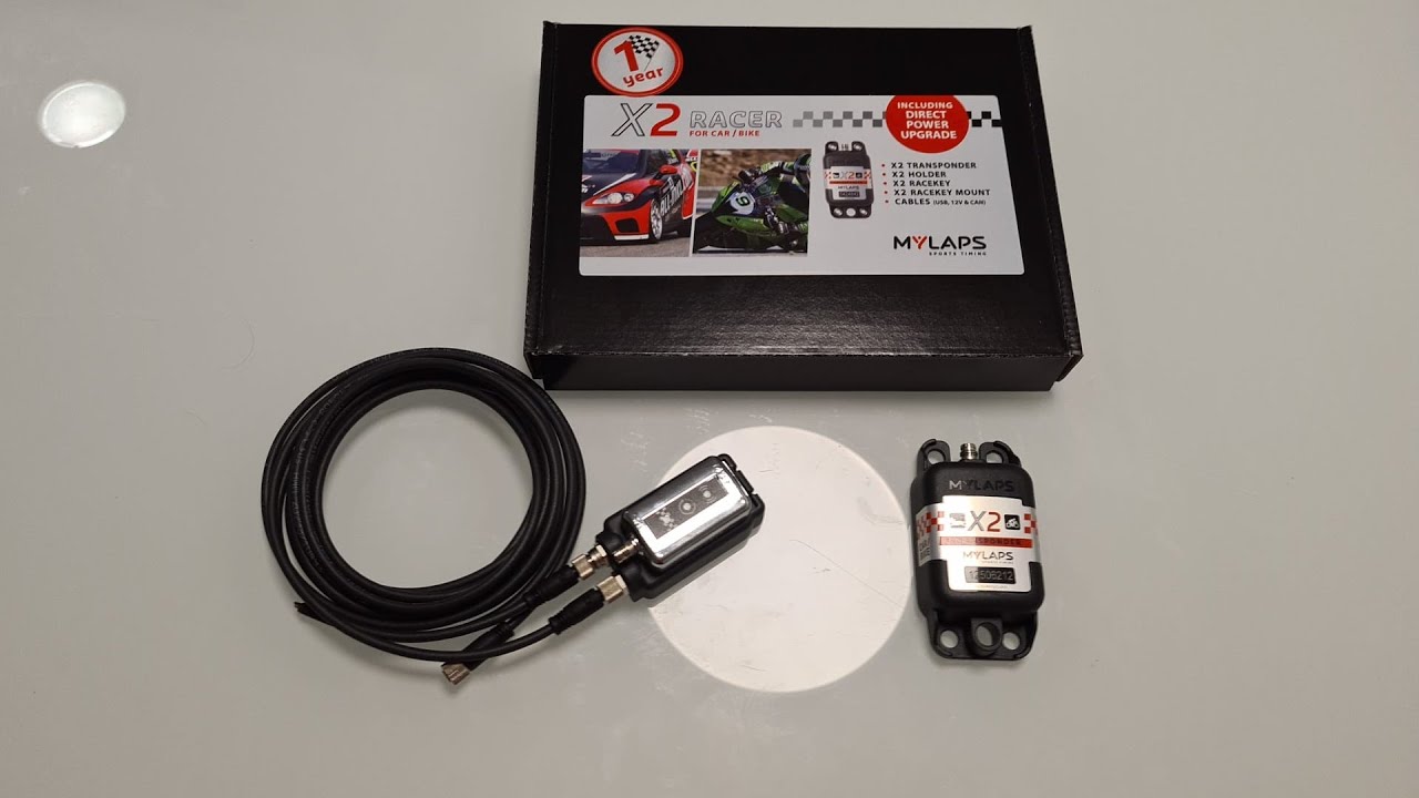 MyLaps X2 Trasponder Racer Car/Bike direct power Unboxing - YouTube