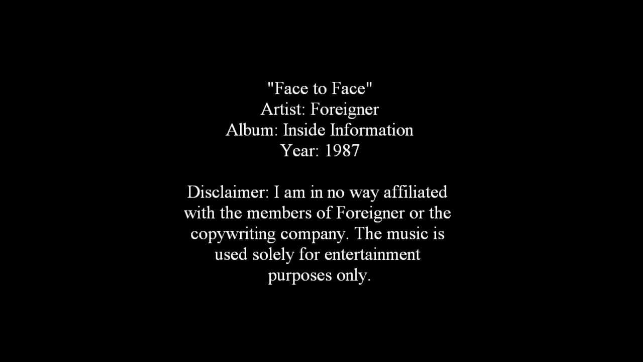 Face to Face - Foreigner [Lyrics] - YouTube