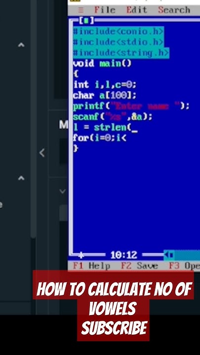 how to find no of vowels in c | calculate no of vowels in string #cprogramming #programming ...