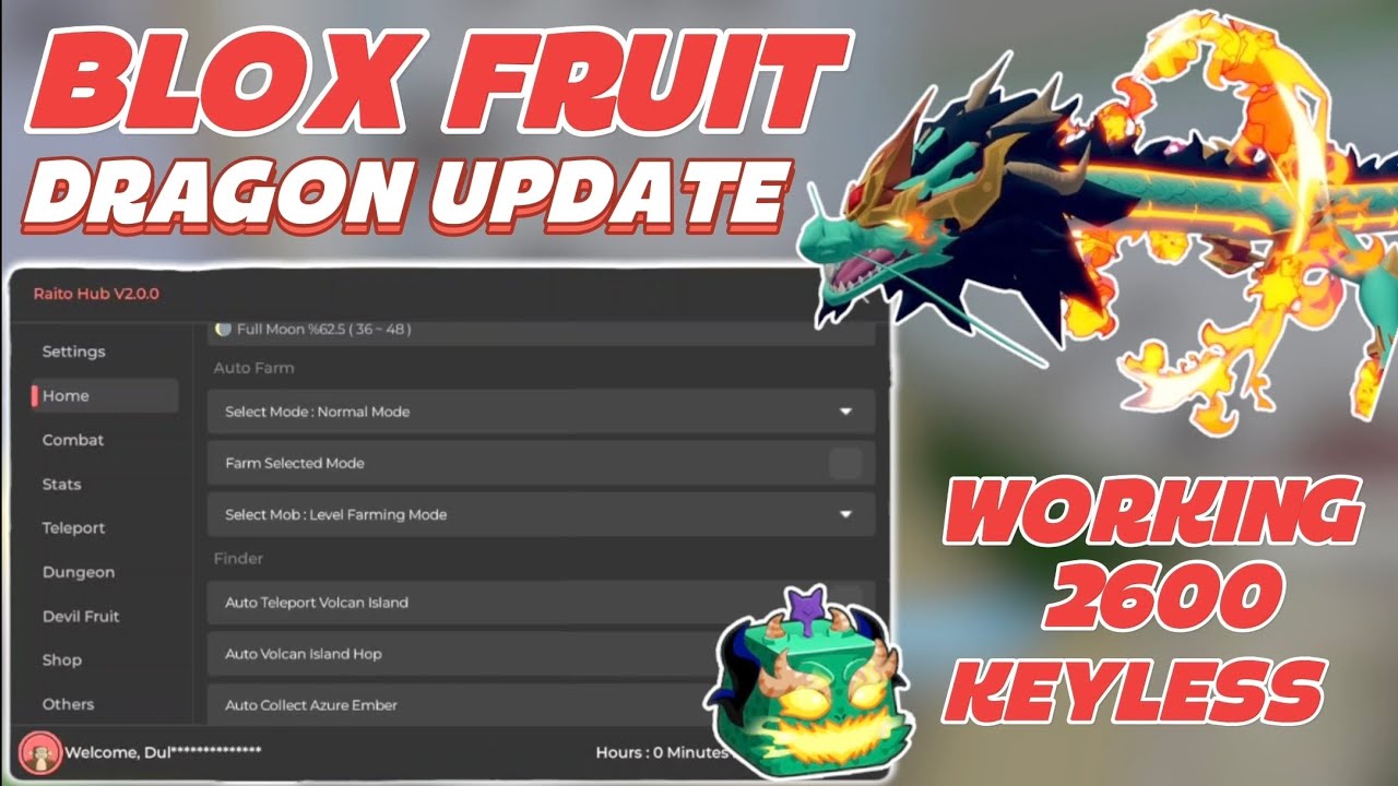 [🐲DRAGON] BLOX FRUIT SCRIPT | PASTEBIN 2024 - ( AUTO FARM | 1 - 2600 ...