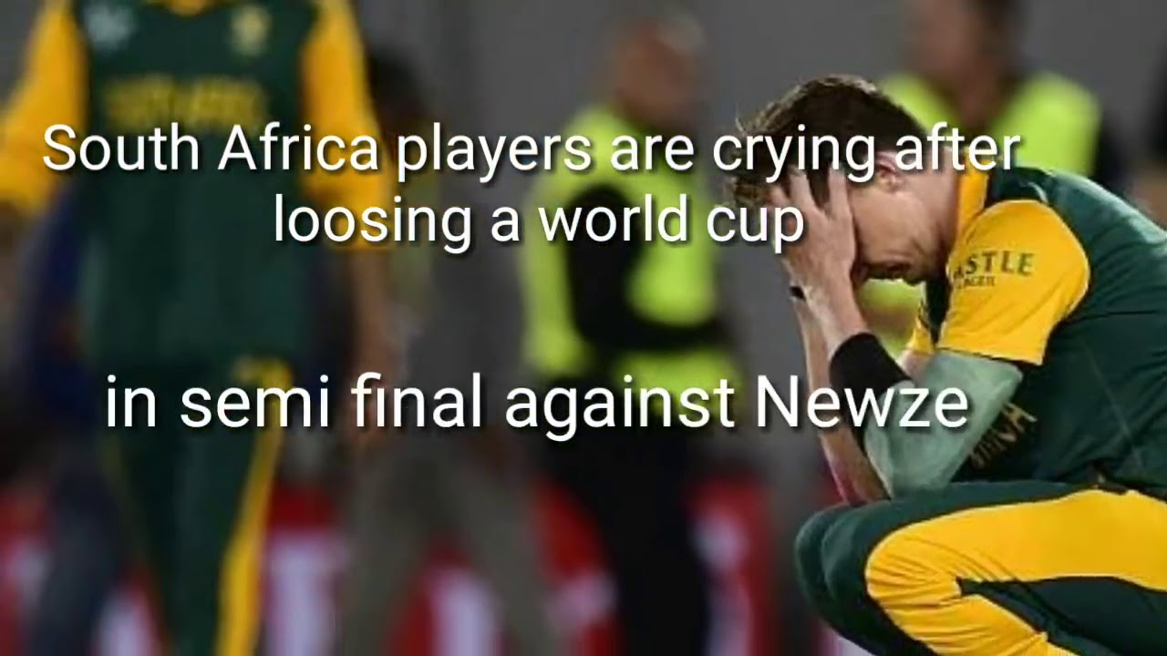 South Africa players are crying after loosing a would cup in semi ...