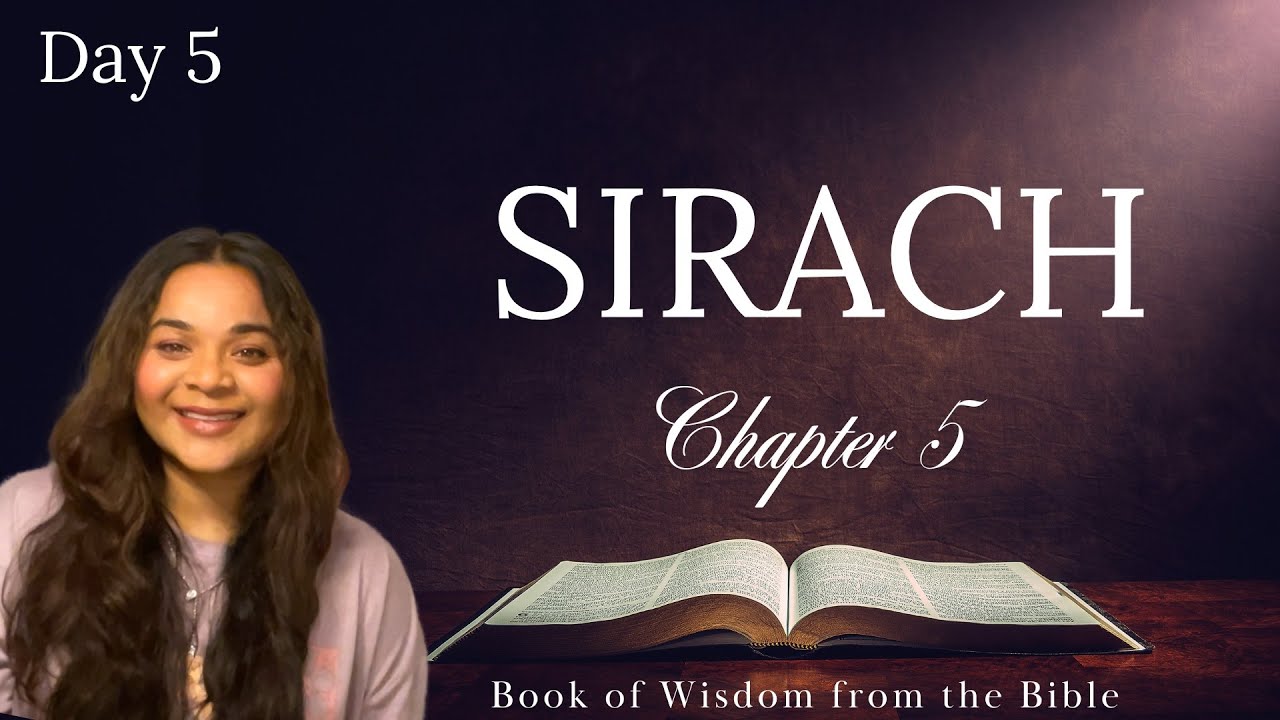 Sirach Chapter 5 #Bible #wisdom - YouTube