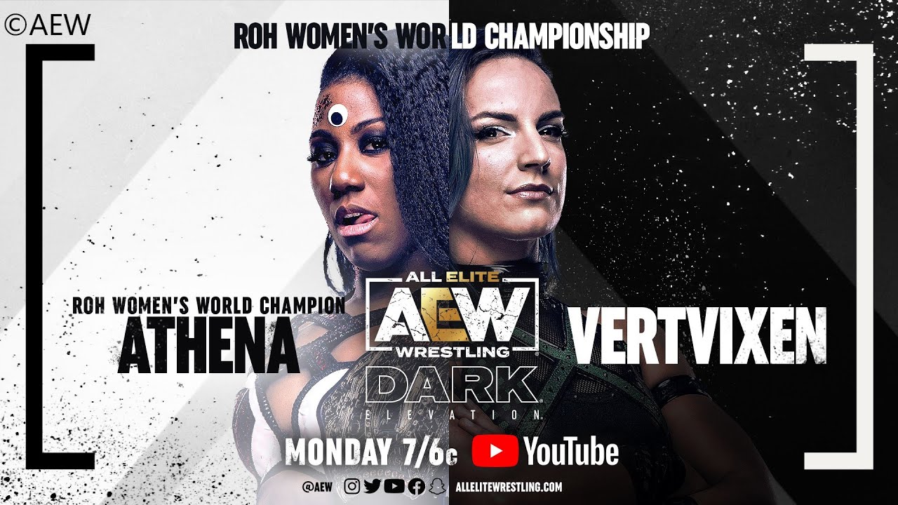 Athena (c) vs Vertvixen / ROH Women's World Title Match / AEW Dark: Elevation #94 / WWE 2K22 ...