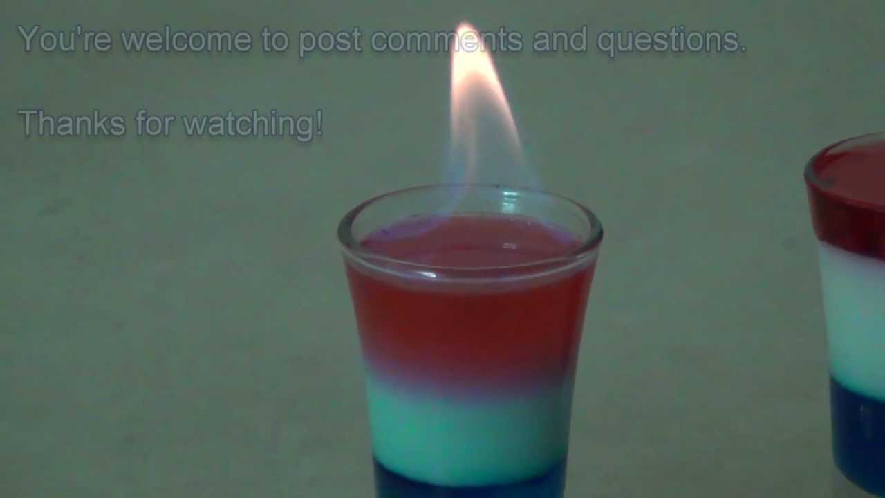 Red, White and Blue Layered Drink - Patriotic Colors Density Column ...