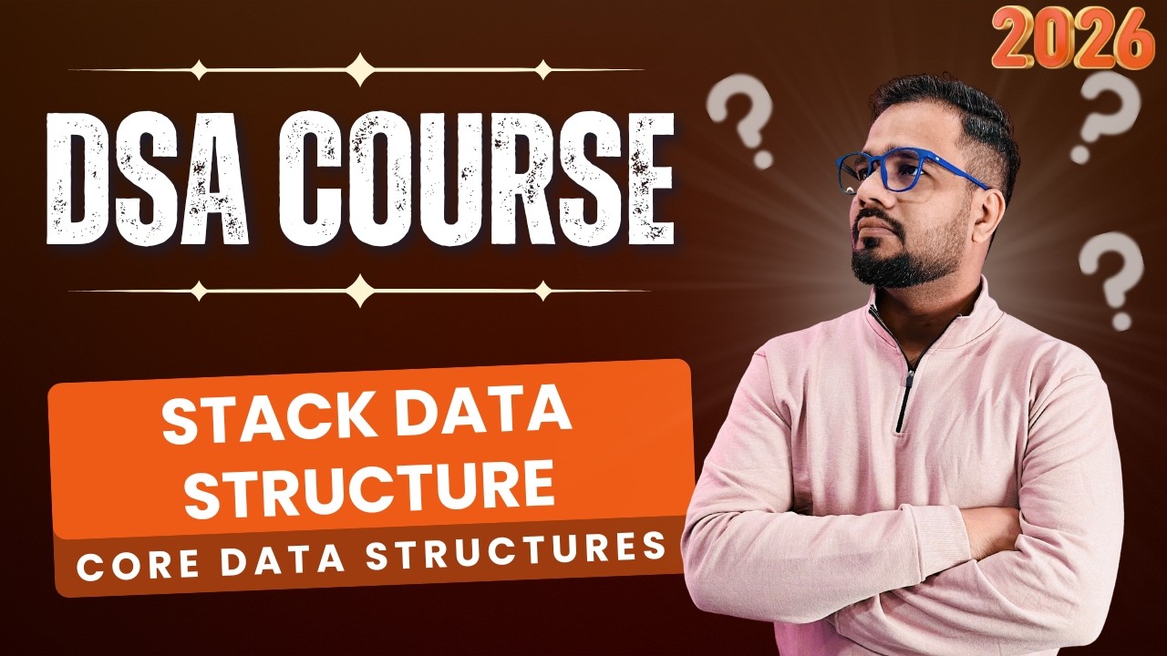 DSA #24 - Core Data Structures | Stack – Introduction - YouTube