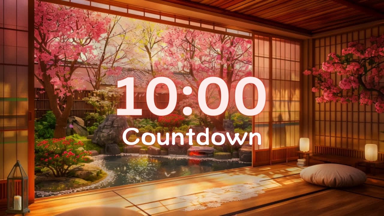 10 MINUTE TIMER Japanese Inspired Zen Room - Timer for Classroom, Yoga ...