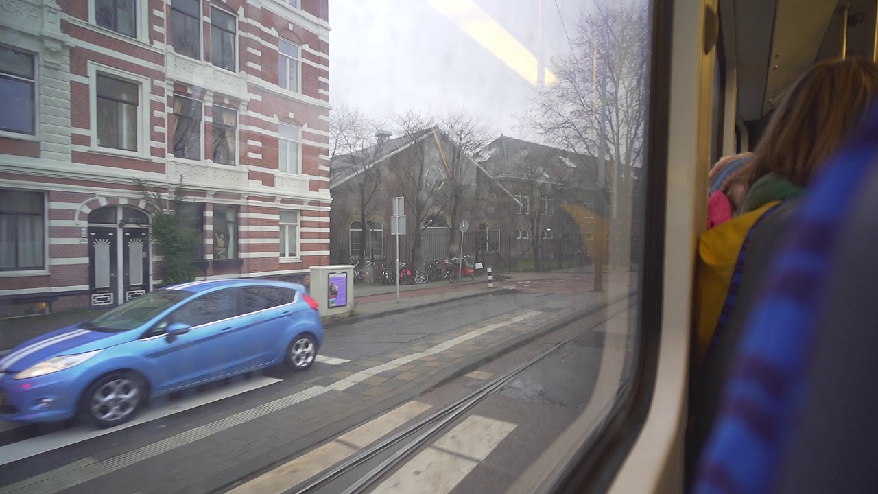 Netherlands, Amsterdam, tram 19 ride from 1e van Swindenstraat to K. 'S ...