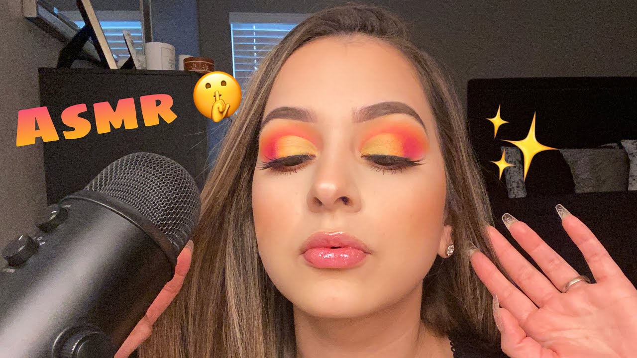 ASMR eyeshadow tutorial - grwm - YouTube