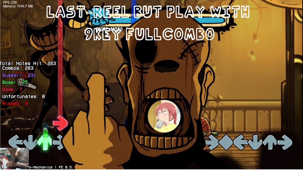 [FNF]LAST-REEL BUT PLAY WITH 9 KEYS FULLCOMBO!!! (Monthly Membership ...