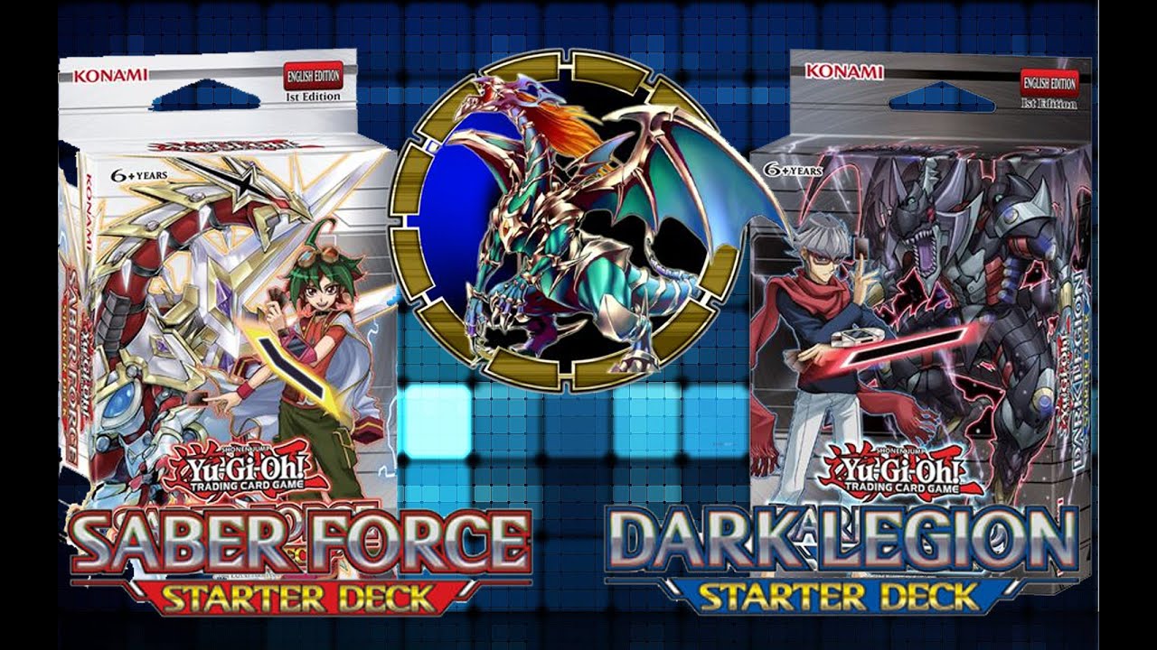 YuGiOh ARC-V: Starter Deck 2015 Opening Saber Force/ Dark Legion - YouTube