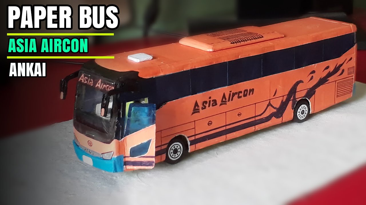 Paper bus | Asia aircon | কাগজ দিয়ে বানানো এশিয়া এয়ারকন বাসের মডেল ...