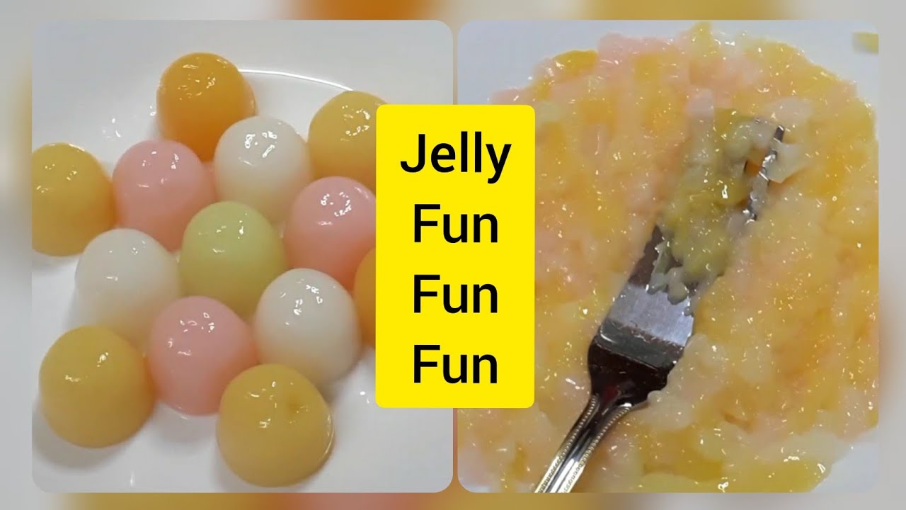 Fun with jelly; satisfying jelly.. - YouTube